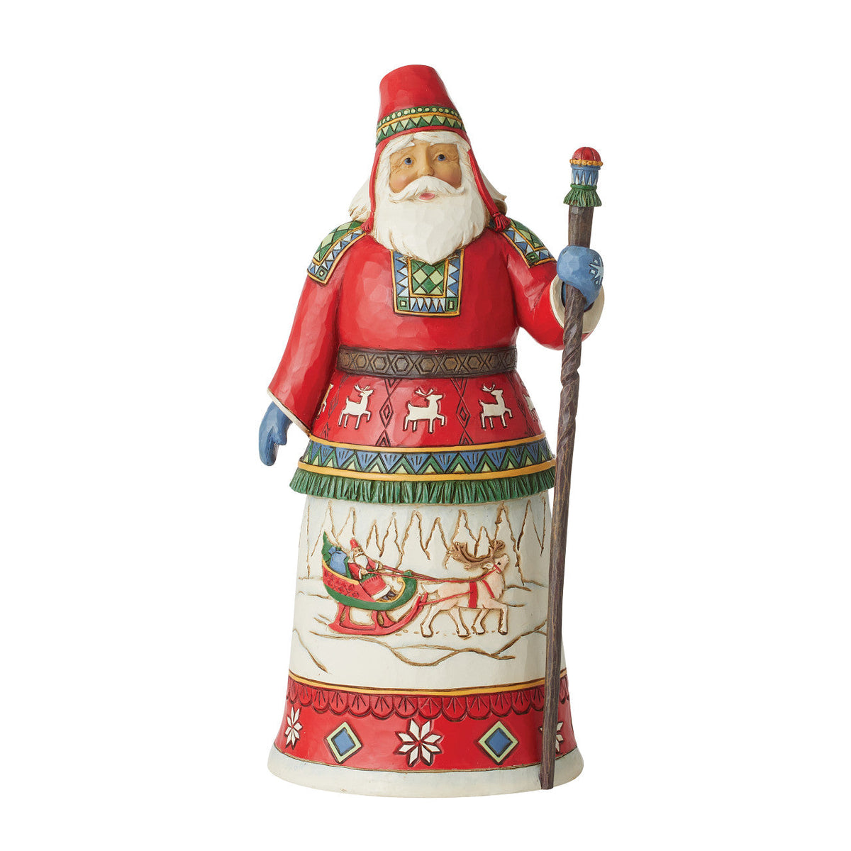 Jim Shore - "Father of the North" - Santa With Cane Christmas Figurine ...
