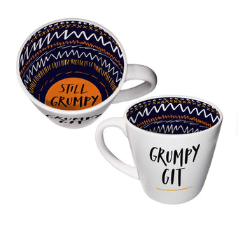 Inside Out Grumpy Git Mug with Gift Box - Unique Colorful Design ...