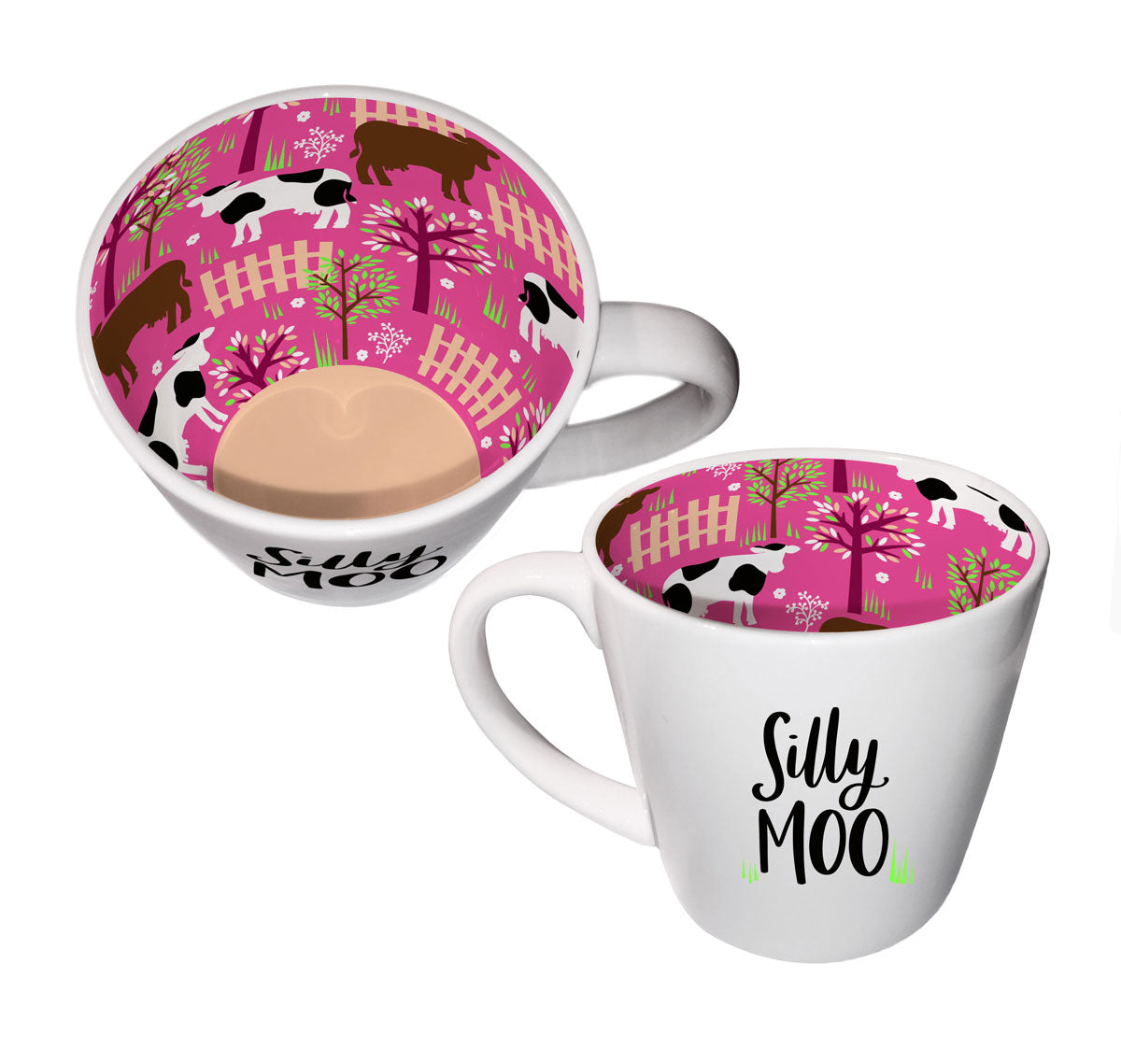 Silly Moo Inside Out Mug with Gift Box - Unique Cow Design – Curios Gifts