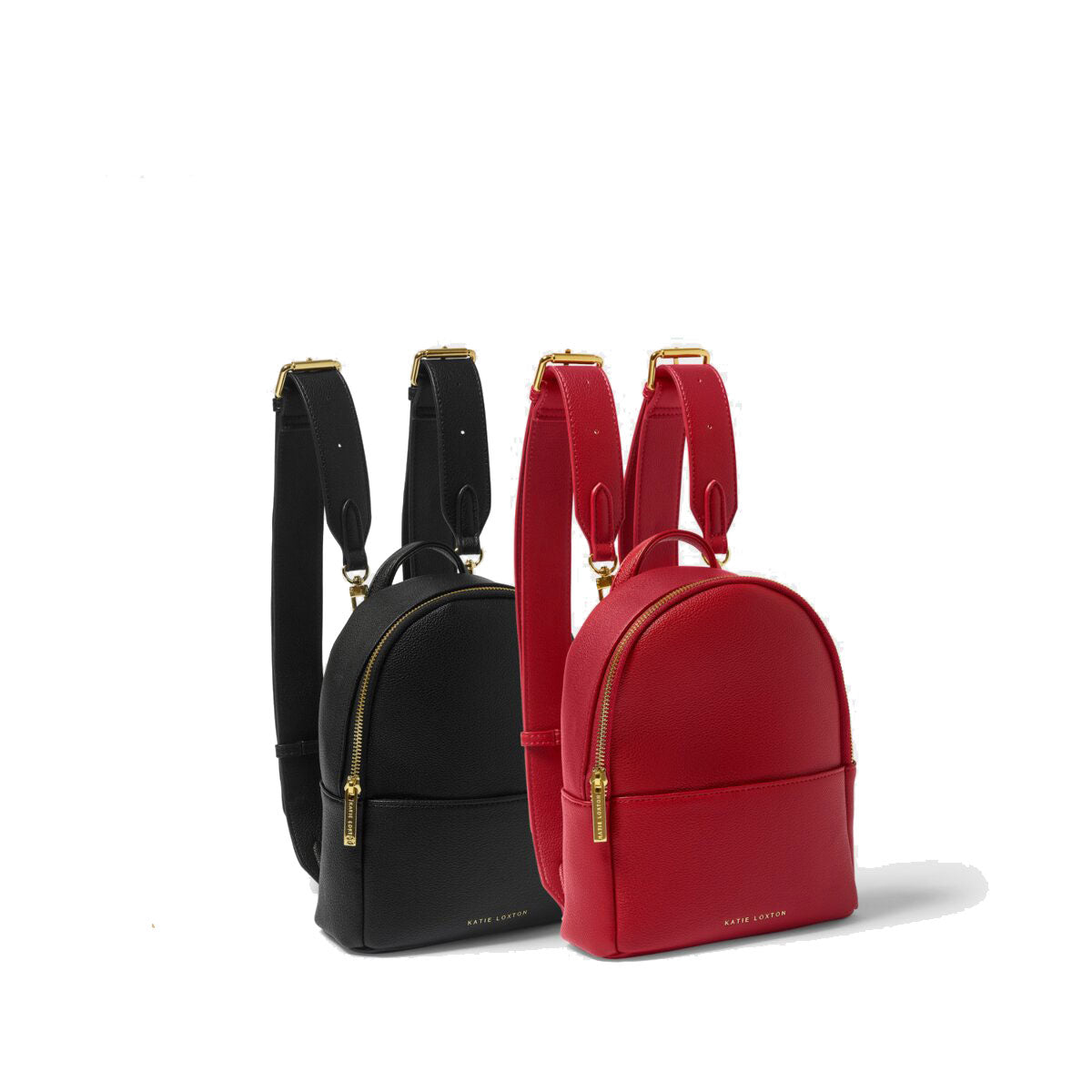 Katie Loxton Mika Small Backpack - Black / Red - Vegan Leather – Curios ...