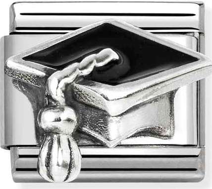 330204/32 Classic ,S/steel, enamel , 925 sterling silver Graduation Ha ...