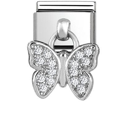 331800/16 Classic CHARMS stainless steel and silver 925 Butterfly ...